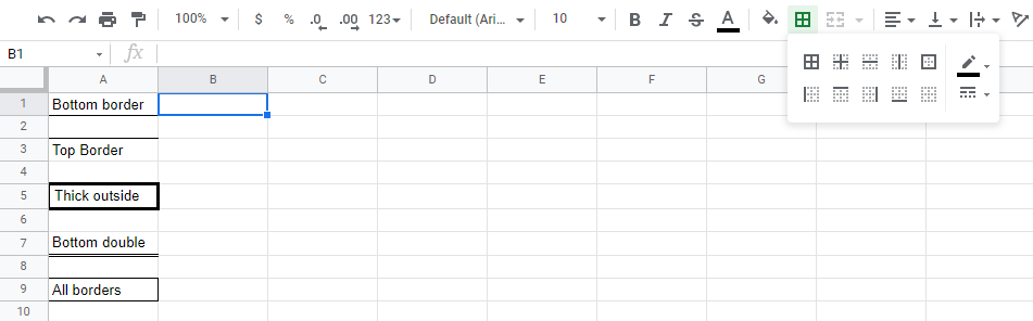 How Do I Format Borders In Google Sheets?