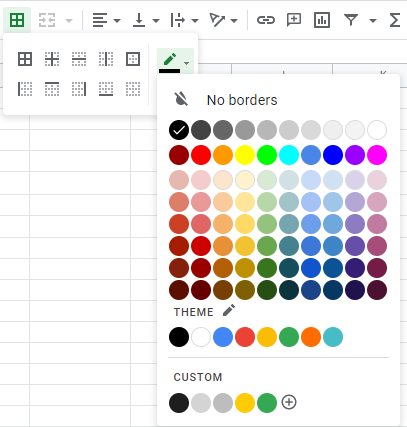 How Do I Format Borders In Google Sheets?
