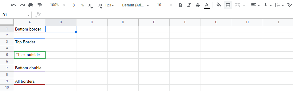 How Do I Format Borders In Google Sheets?