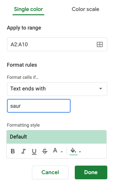 How Do I Format A Single Color In Google Sheets?