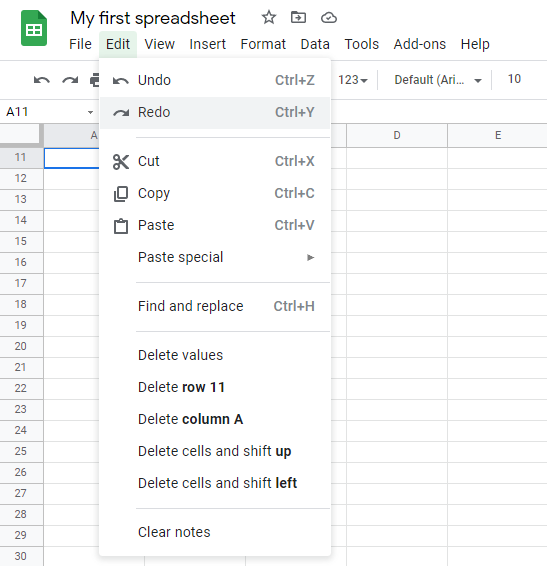 How Do I Use The Undo And Redo Functions In Google Sheets?