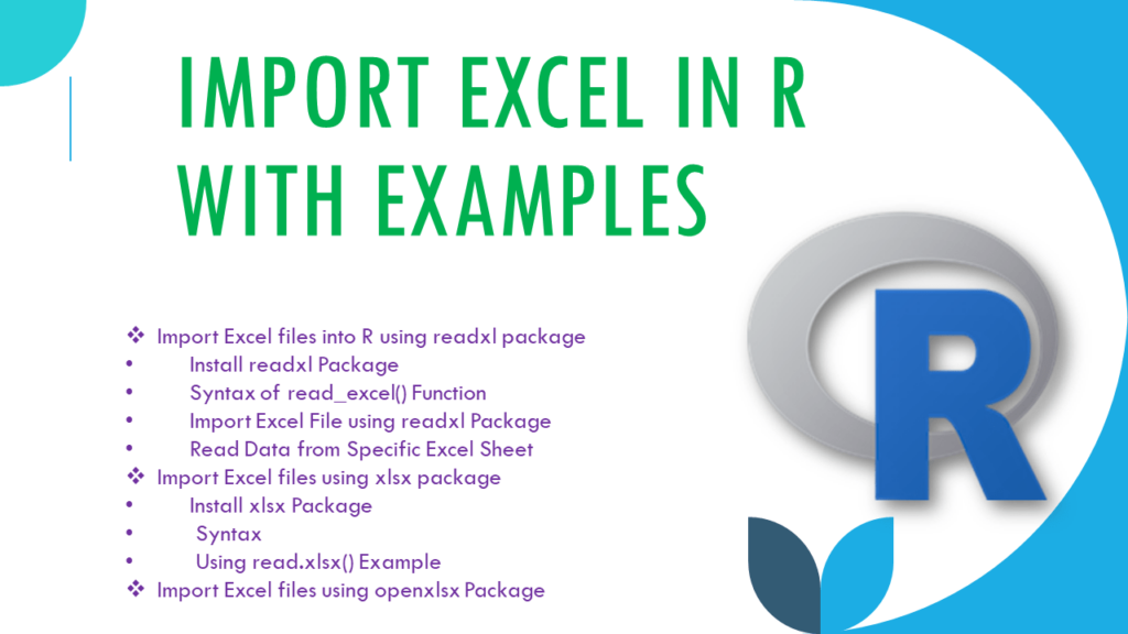How Can I Import Excel Data Into R?