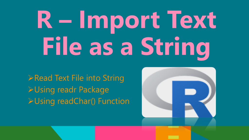 How Can I Import A Text File As A String Using The -R Command?