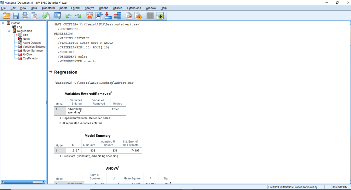 How Do You Input Data For Linear Regression In SPSS?