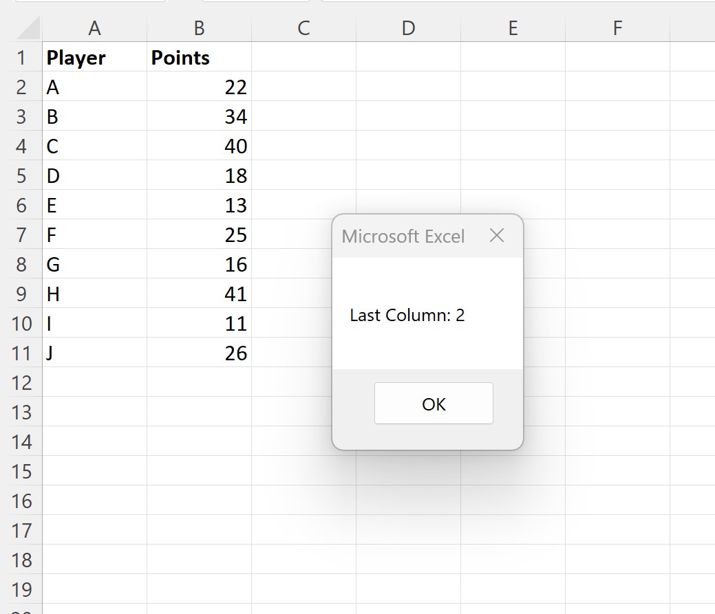 How Can I Use VBA To Find The Last Used Column In A Worksheet?