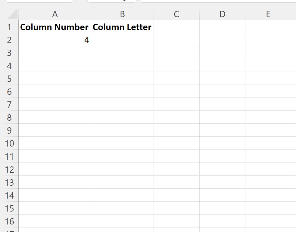 How Can I Use VBA To Convert A Column Number To Its Corresponding Letter?