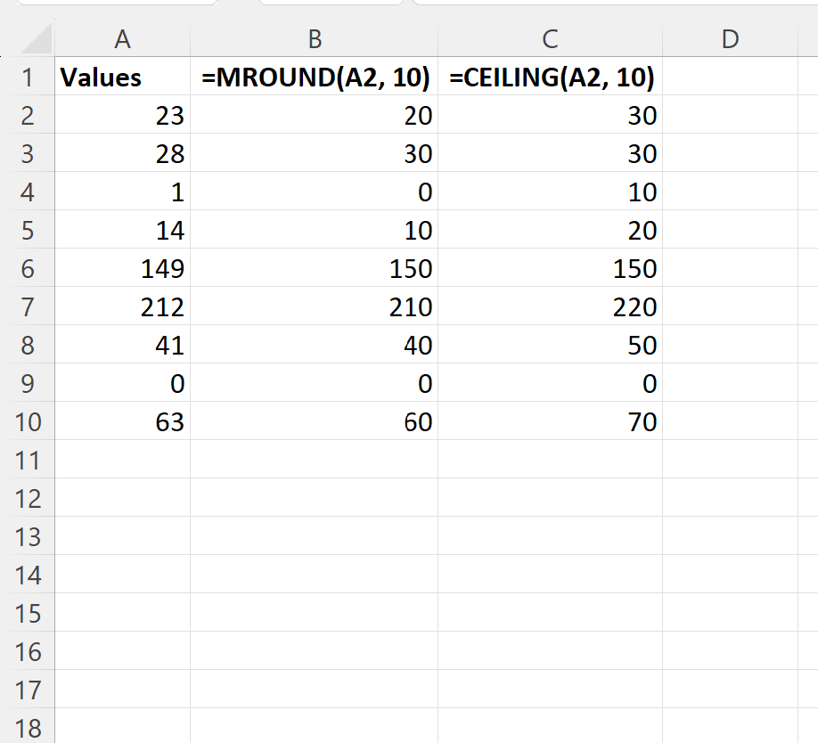 How Can I Use The MROUND Function In Excel To Always Round Up A Value?