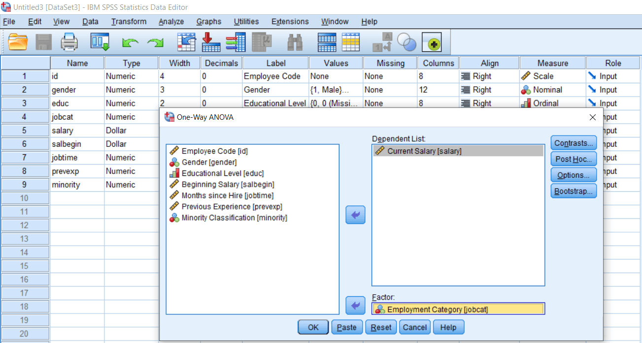 What Is The Procedure For Conducting A One-Way ANOVA Using SPSS?