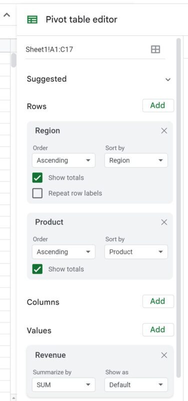 How Can I Create A Pivot Table In Google Sheets That Displays The Count ...