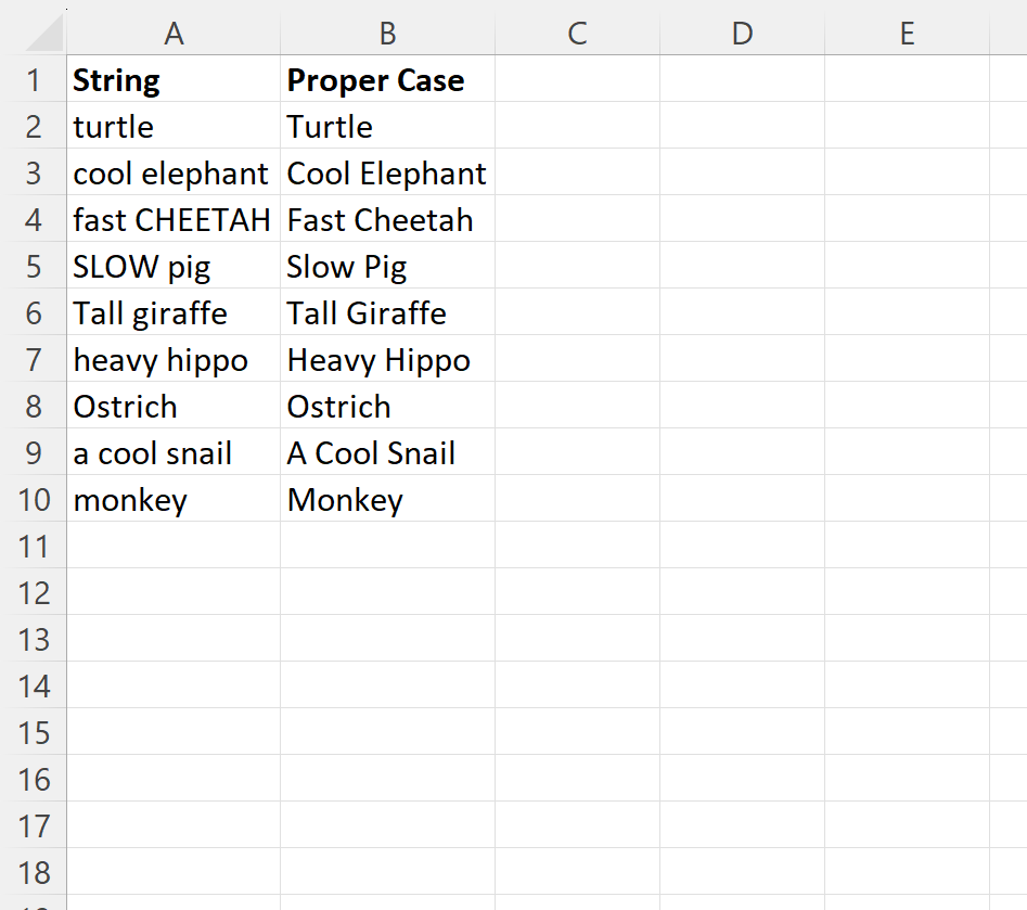 How Can I Convert Strings To Proper Case Using VBA?