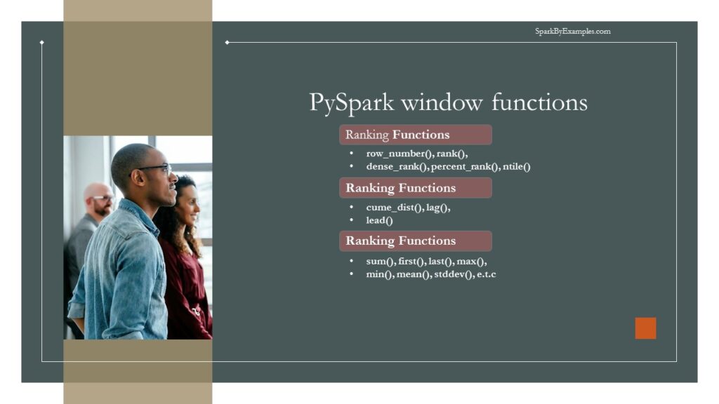 What Are The Different Types Of Window Functions Available In PySpark ...