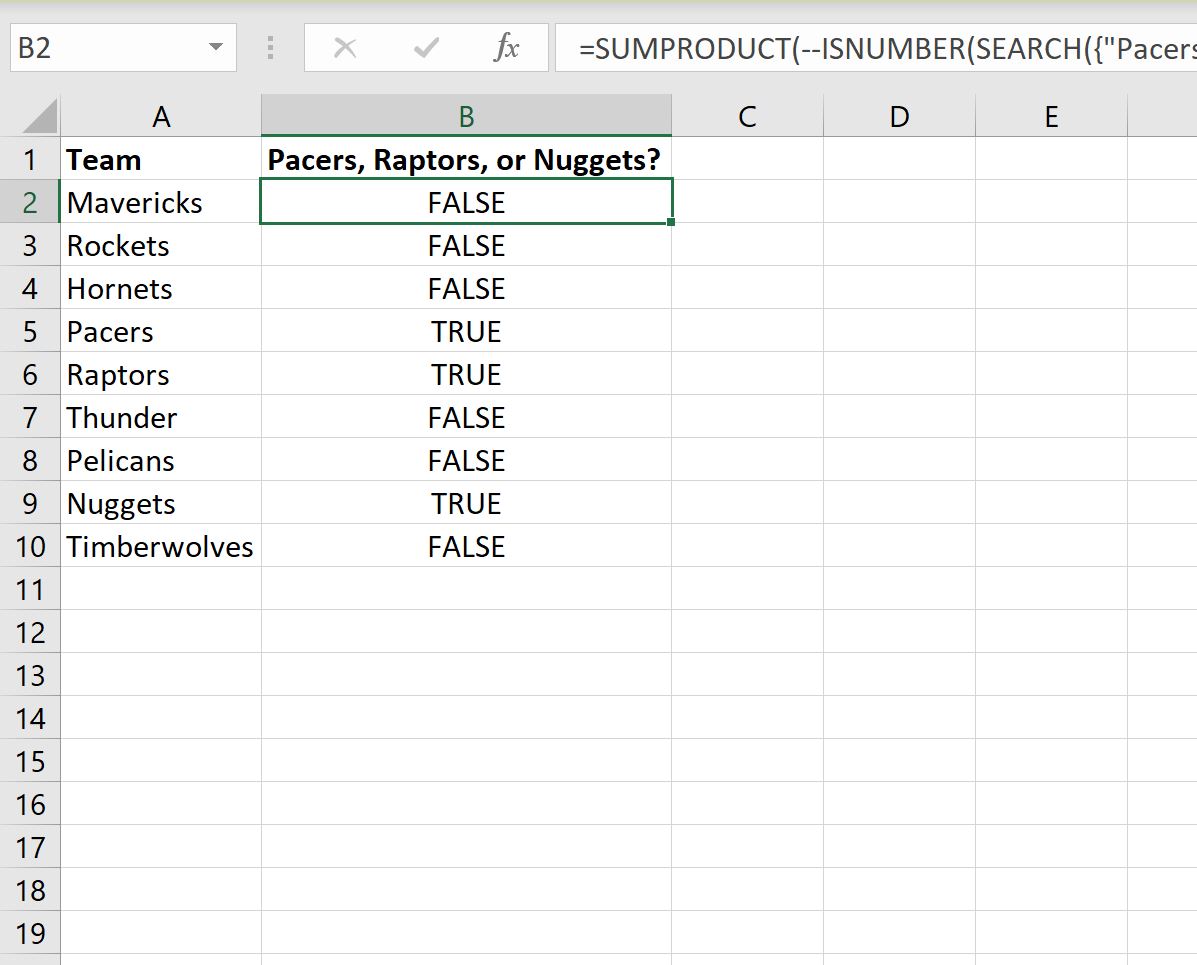 How Can I Use The SEARCH Function In Excel To Search For Multiple ...