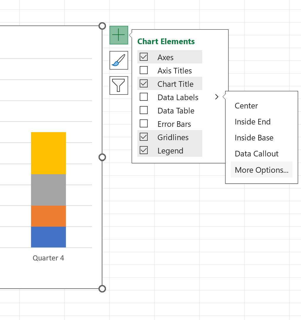 How Can I Display Percentages In A Stacked Column Chart In Excel?