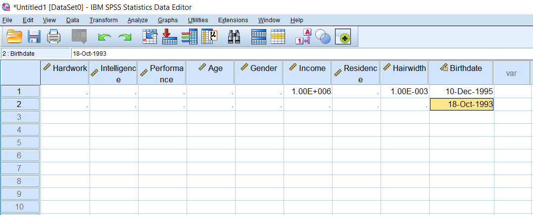 What Is The Proper Format For Date And Timestamps Variables In SPSS?