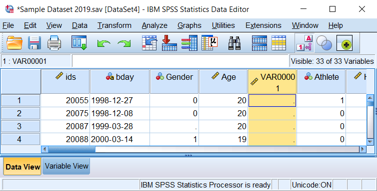 How Is Data Creation Incorporated In SPSS?