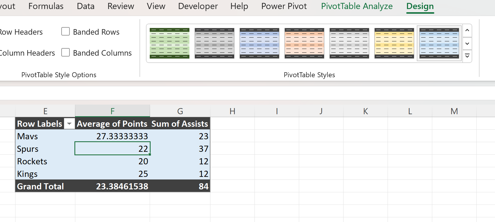 How Can I Use Excel To Create A Report In The Form Of A Table?