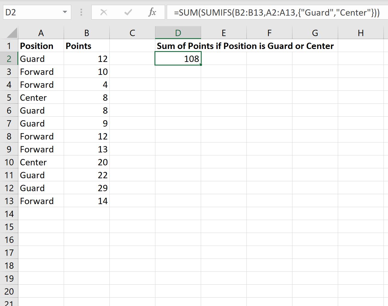 How Can I Use The Sumifs Function In Excel To Add Values In A Column Based On Multiple Criteria
