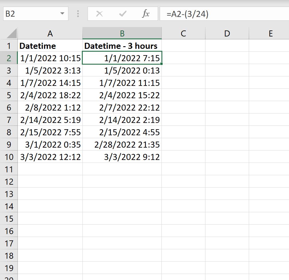 How Do I Add Or Subtract Hours From A Time In Excel?