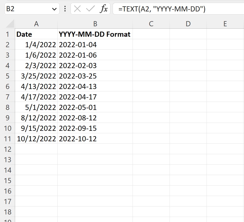 How Can I Convert A Date Into The Yyyymmdd Format In Excel