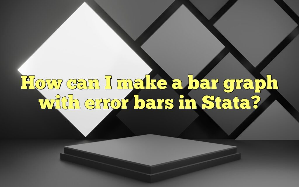 How Can I Make A Bar Graph With Error Bars In Stata?