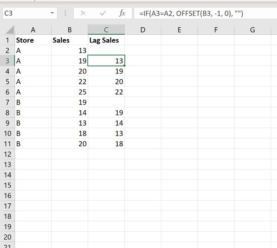 "How Can I Create A Lag Function In Excel, And What Are Some Examples ...