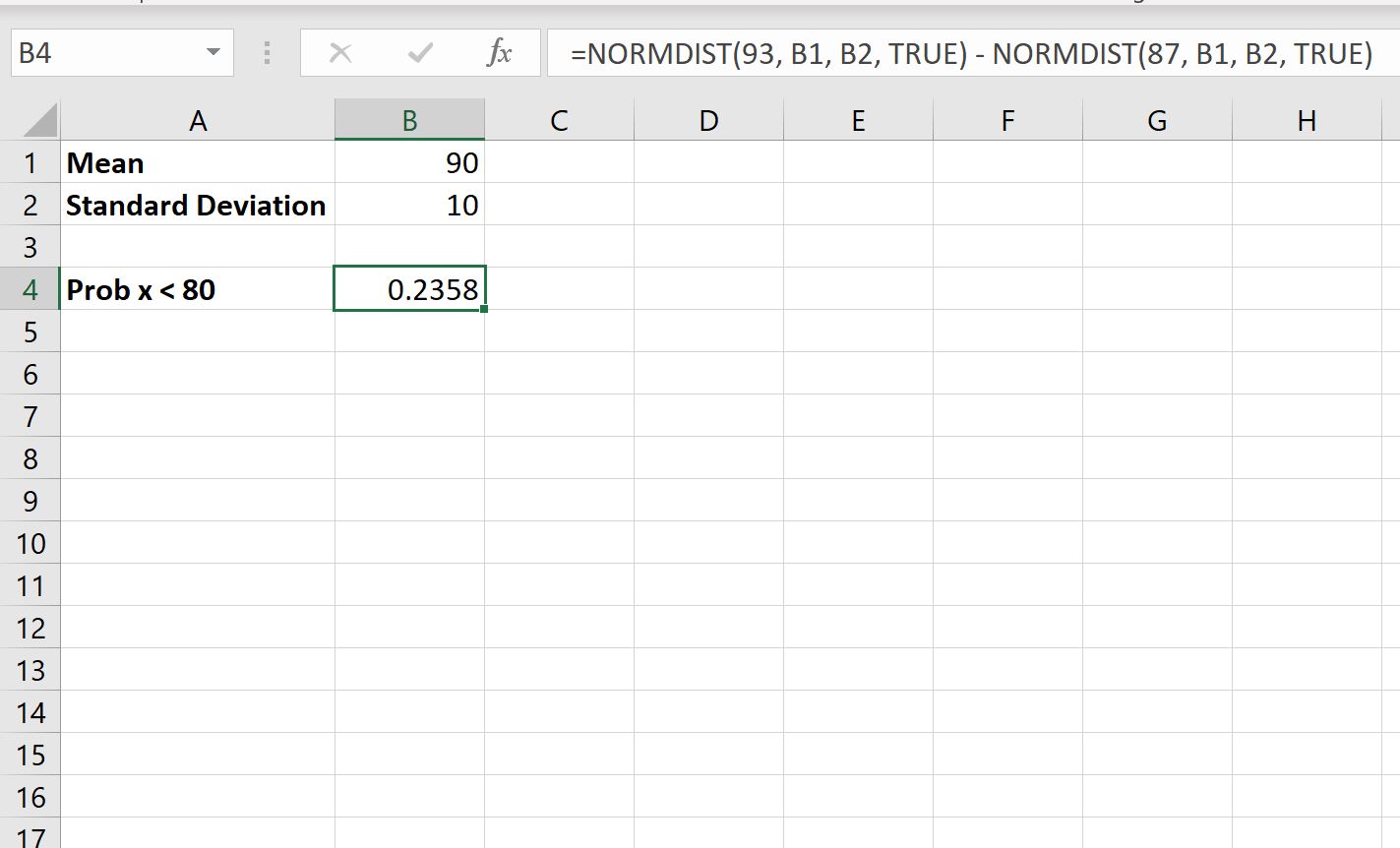 How Do You Calculate Normal Distribution Probabilities In Excel?