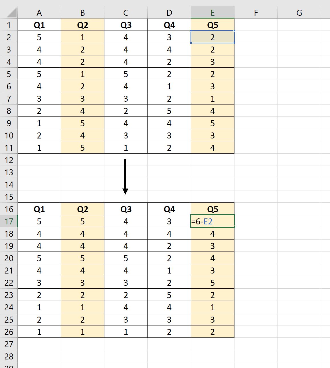 How Do I Perform Reverse Coding In Excel?