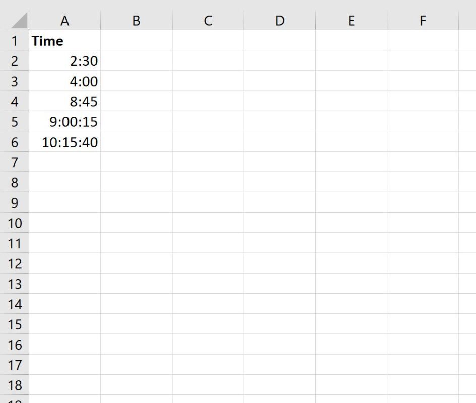 How Can I Convert Time Into Decimals In Excel?