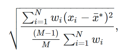How Can I Calculate The Weighted Standard Deviation Using Python?