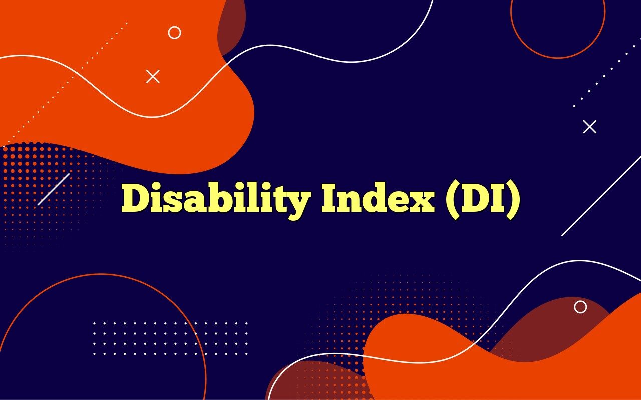 Disability Index (DI)